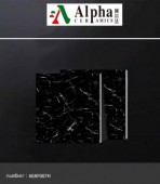 ALPHA | Tiles | 24 X 24 | 60AF007H | Floor Tile | Polished | Black ...