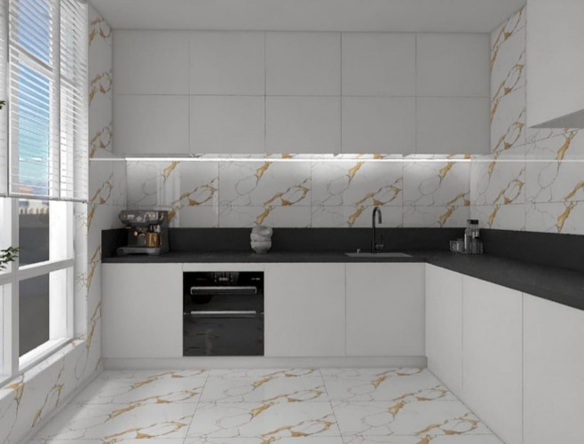 GAOGE | Tiles | 16 X 32 | TC48GG002P | Floor Tile | Polished | White ...