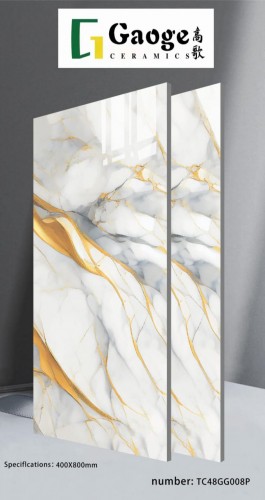 GAOGE | Tiles | 16 X 32 | TC48GG008P | Floor Tile | Polished | White ...