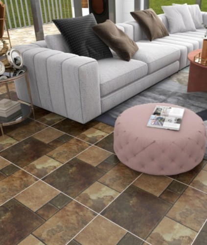 TIME | Tiles | 21 X 21 | YM55059 | Floor Tile | Matt | Ivory Brown ...